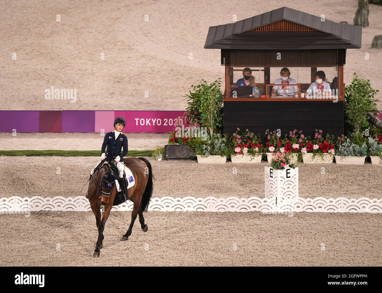 Australia's Emma Booth riding Zidane competes in the Dressage ...