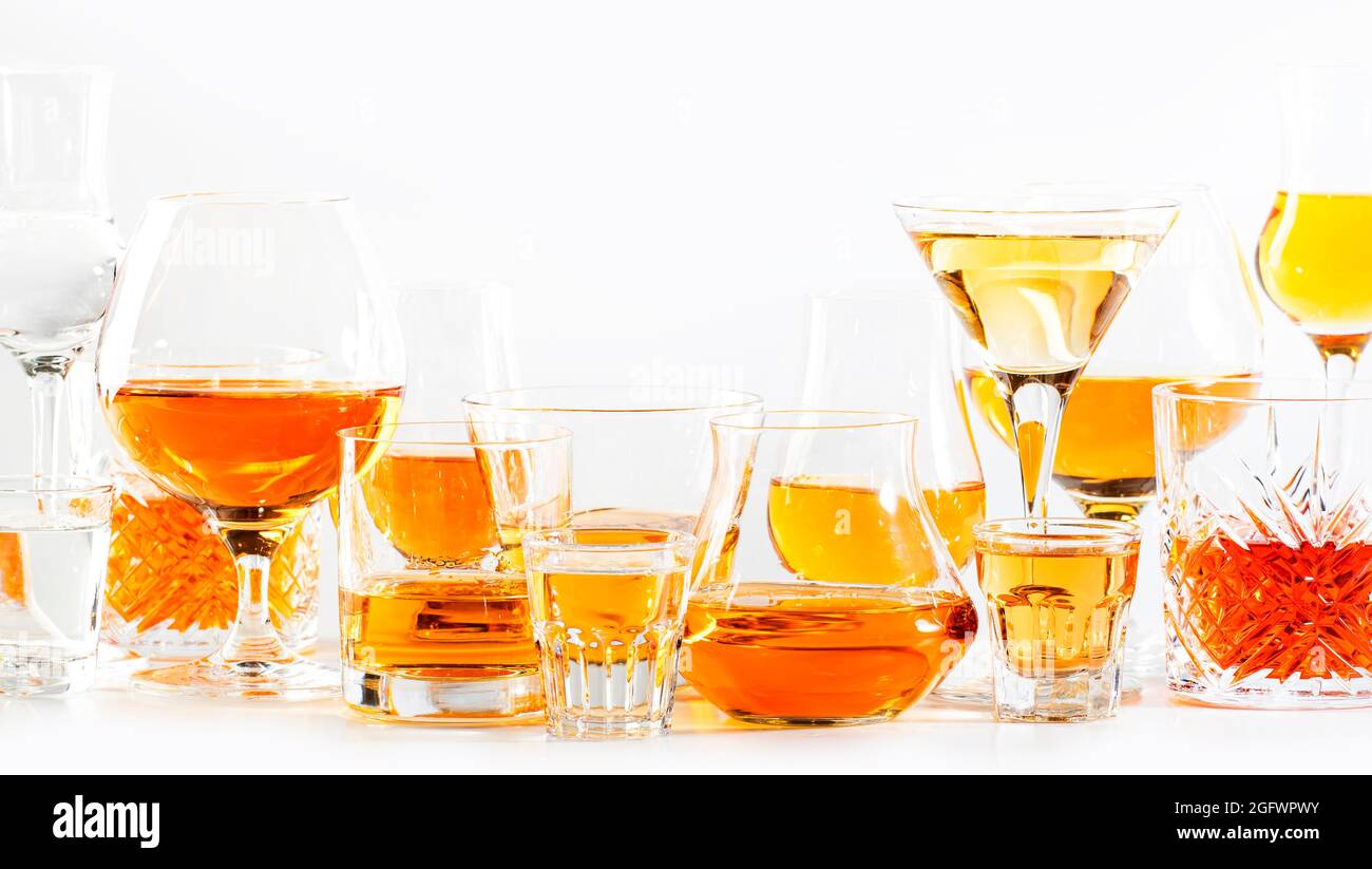 Strong alcohol drinks, hard liquors, spirits and distillates iset in ...