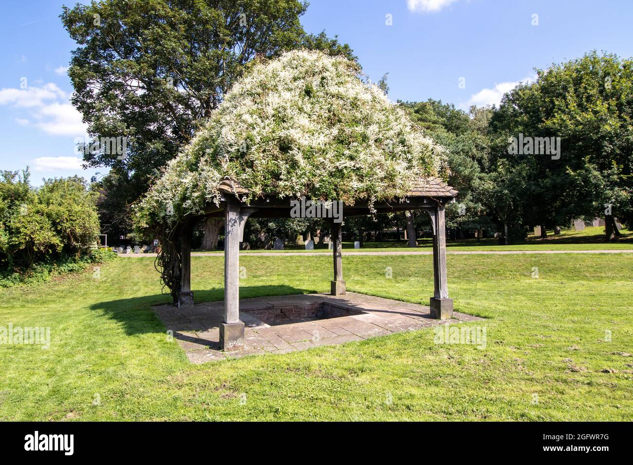 The well in St Chad's Church grounds, Lichfield. The well in the church ...