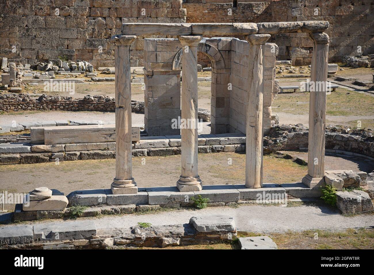 Scenic view of the Tetraconch Megali Panaghia an ancient Christian ...