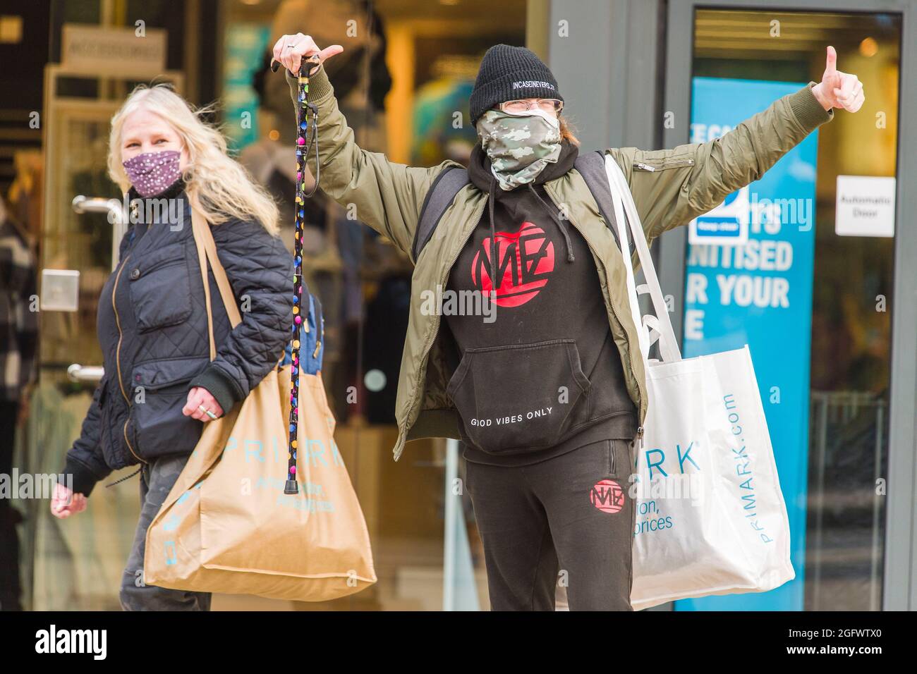 Eager shoppers leave Primark on Princess street with bags as non ...