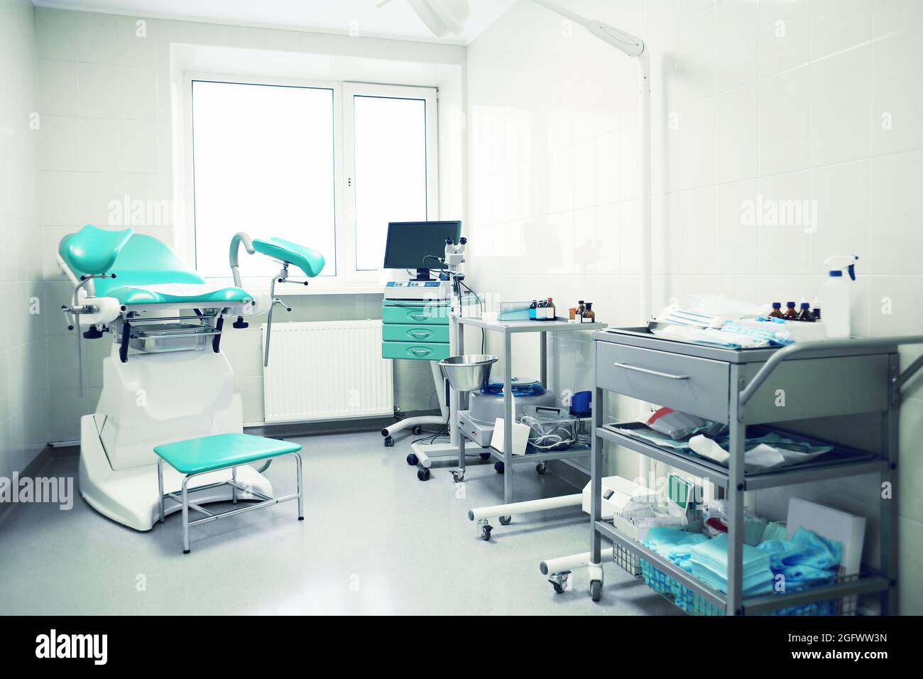 Modern gynecological office interior Stock Photo - Alamy