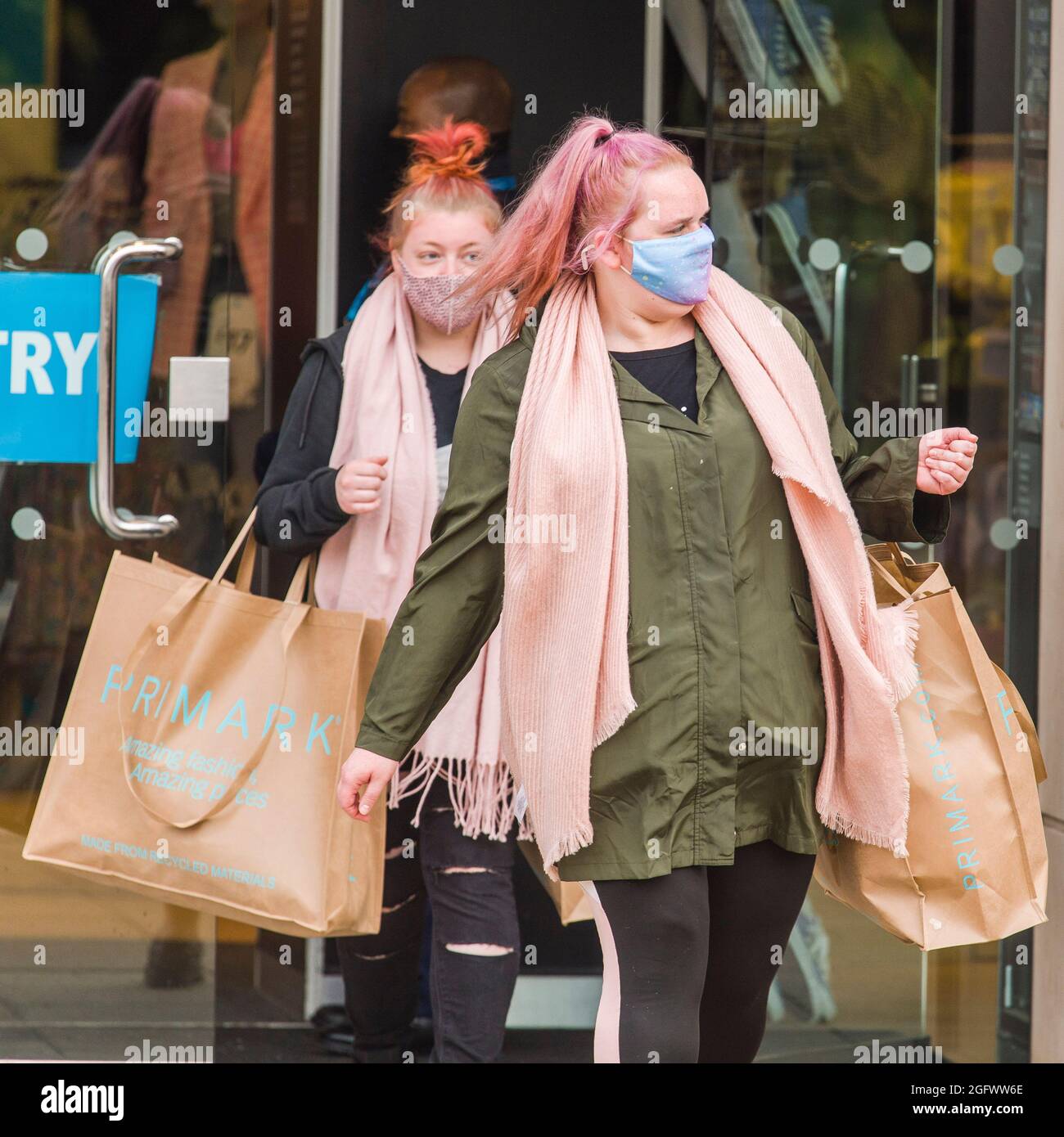Eager shoppers leave Primark on Princess street with bags as non ...