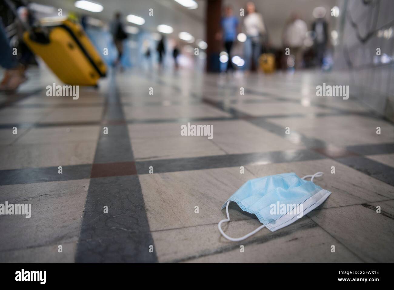 Mask on floor hi-res stock photography and images - Alamy