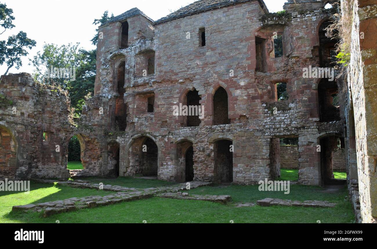 Acton Burnell Castle in Shropshire was built between 1284 and 1293 and ...