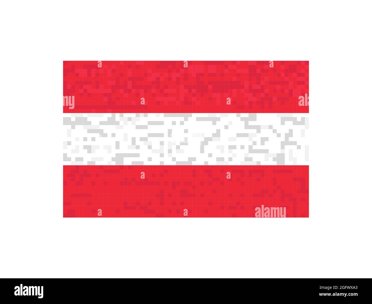 Austria flag pixel art. 8-bit Austria flag sign. Design for a festive ...