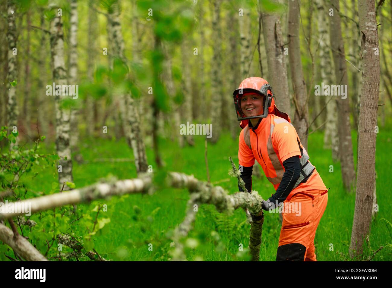 Woman lumberjack hi-res stock photography and images - Alamy