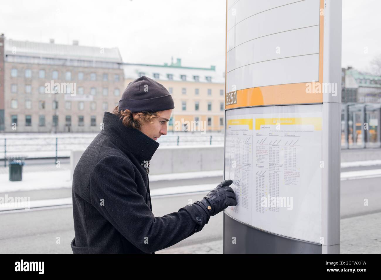 Checking timetable hi-res stock photography and images - Alamy