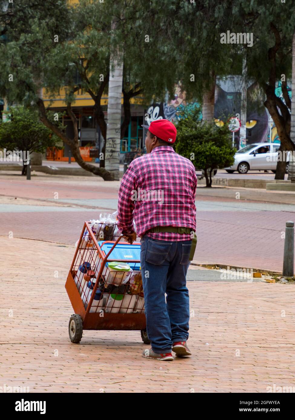 Bogota, Colombia - November 2019: People and their small businesses on ...
