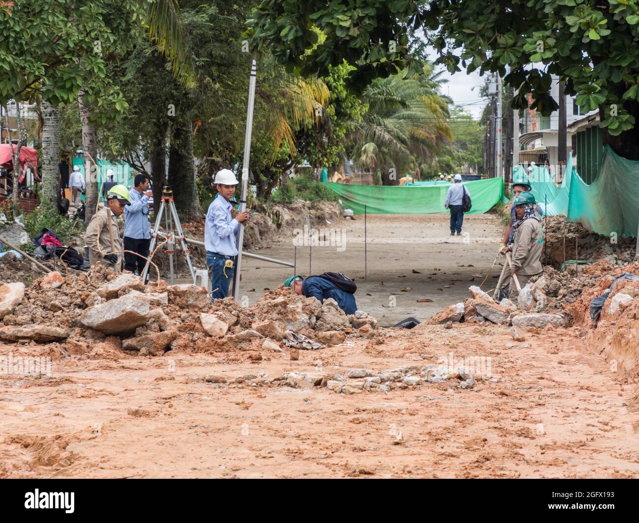 Colombia road build hi-res stock photography and images - Alamy