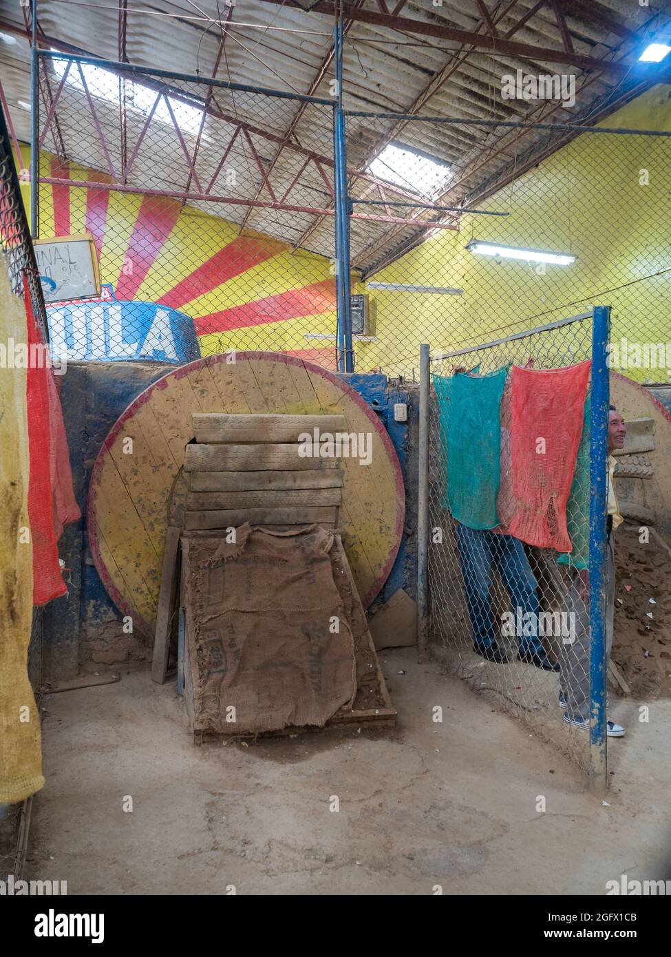 Bogota, Colombia - Septemebr 12, 2019: Colombian tejo game in the local ...