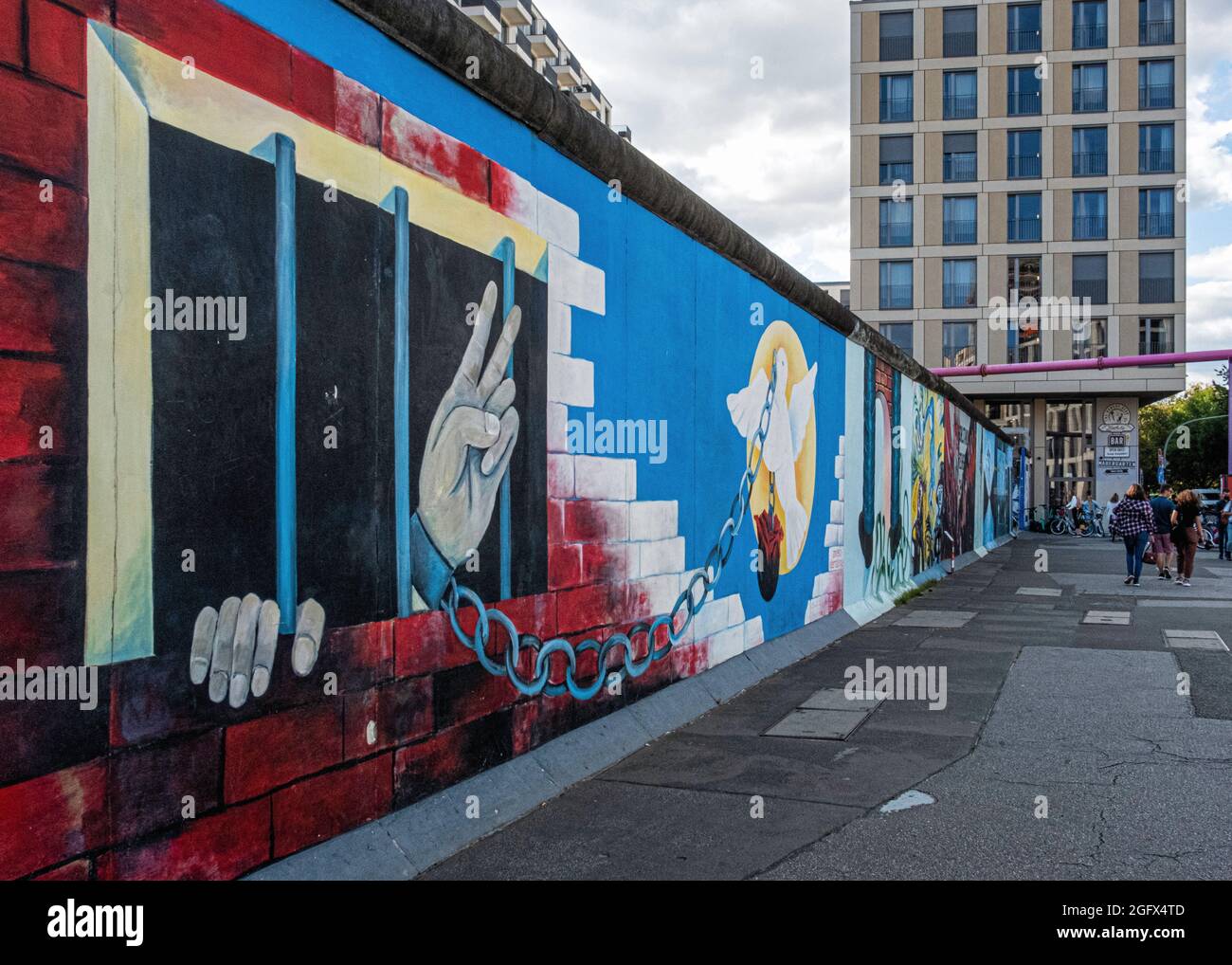 Schultz hotel on former Berlin Wall Border strip at the East Side ...
