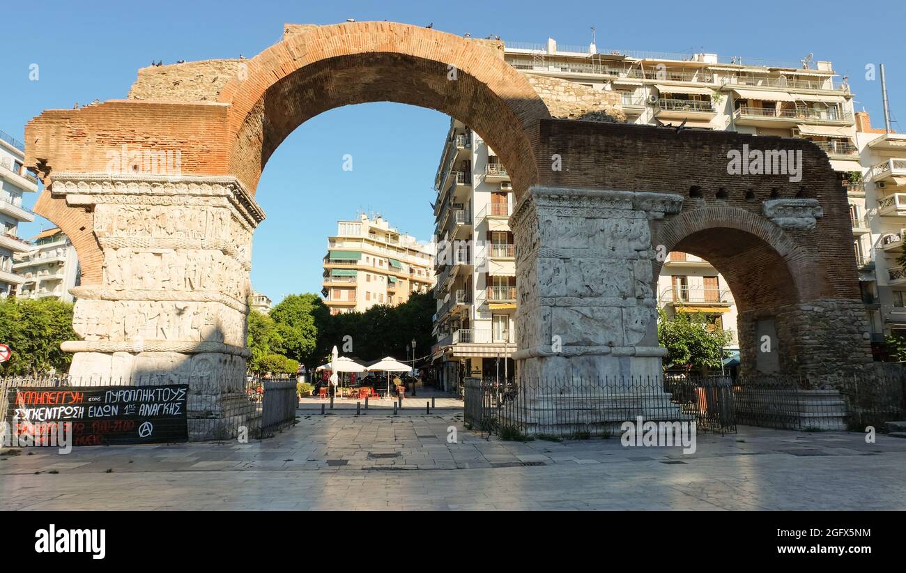 The Arch of Galerius in Thessaloniki, Greece Stock Photo - Alamy
