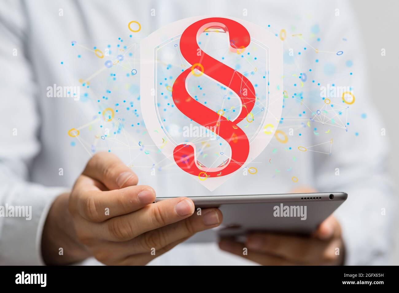 Symbol of Law and Justice - Paragraph / section sign Stock Photo - Alamy