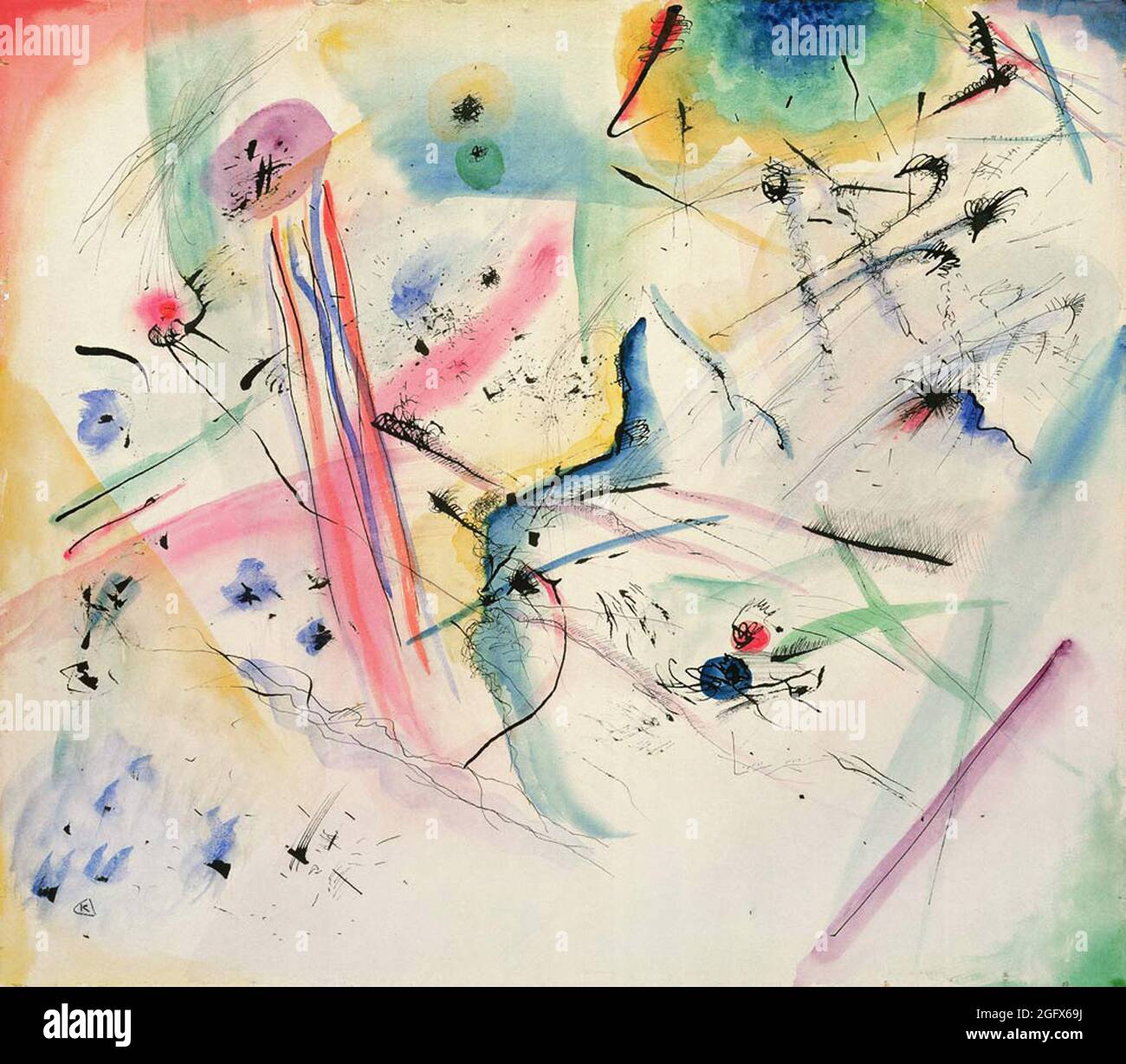 Kandinsky abstract painting Stock Photo - Alamy