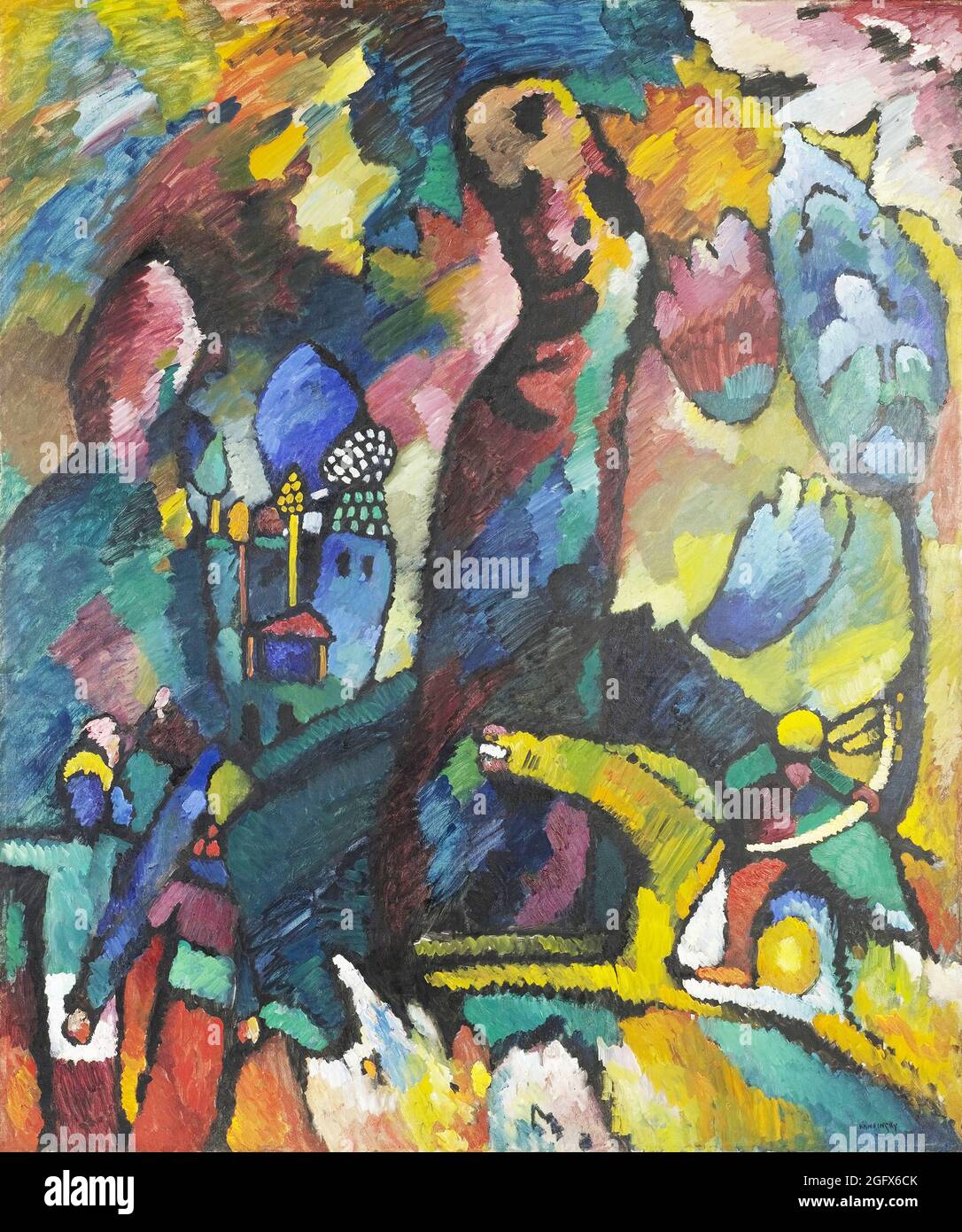 Kandinsky abstract painting Stock Photo - Alamy