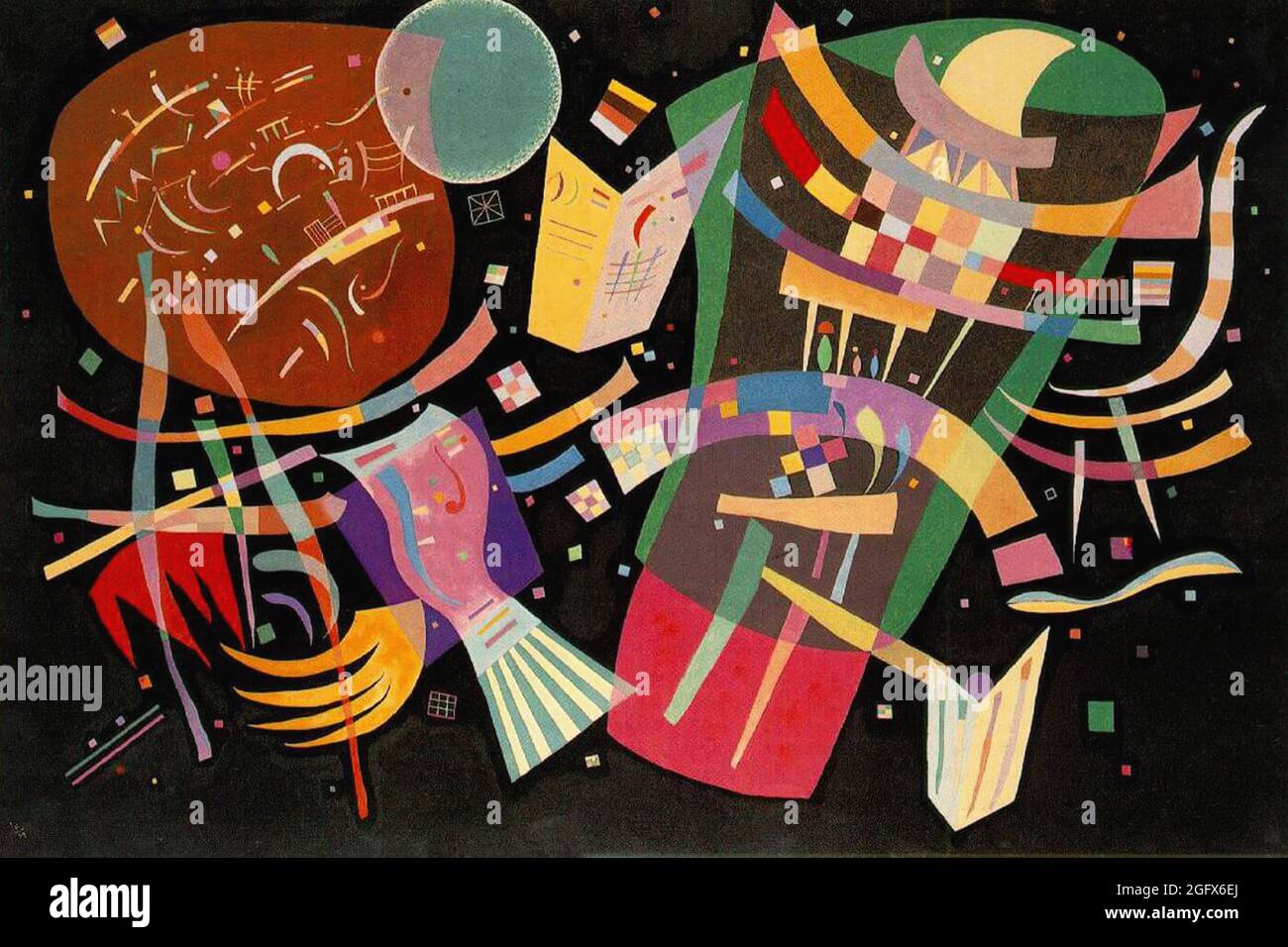 Kandinsky abstract painting Stock Photo - Alamy