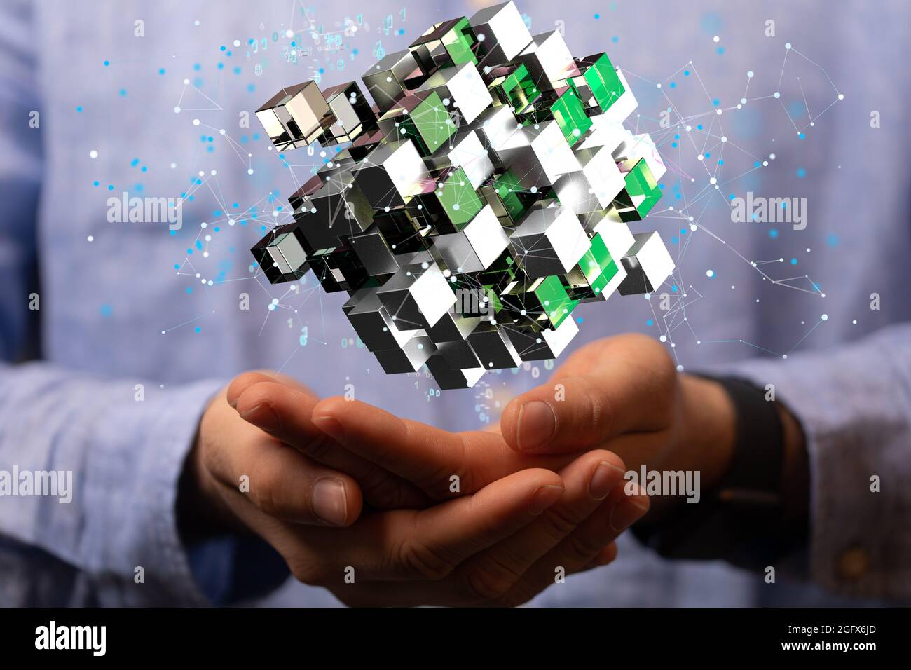 Data Internet infrastructure concept. Abstract technology background ...