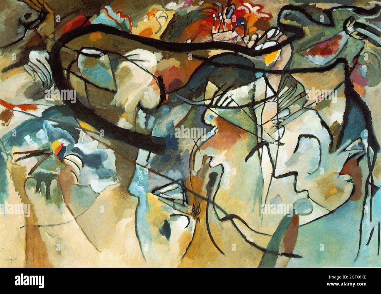 Kandinsky abstract painting Stock Photo - Alamy
