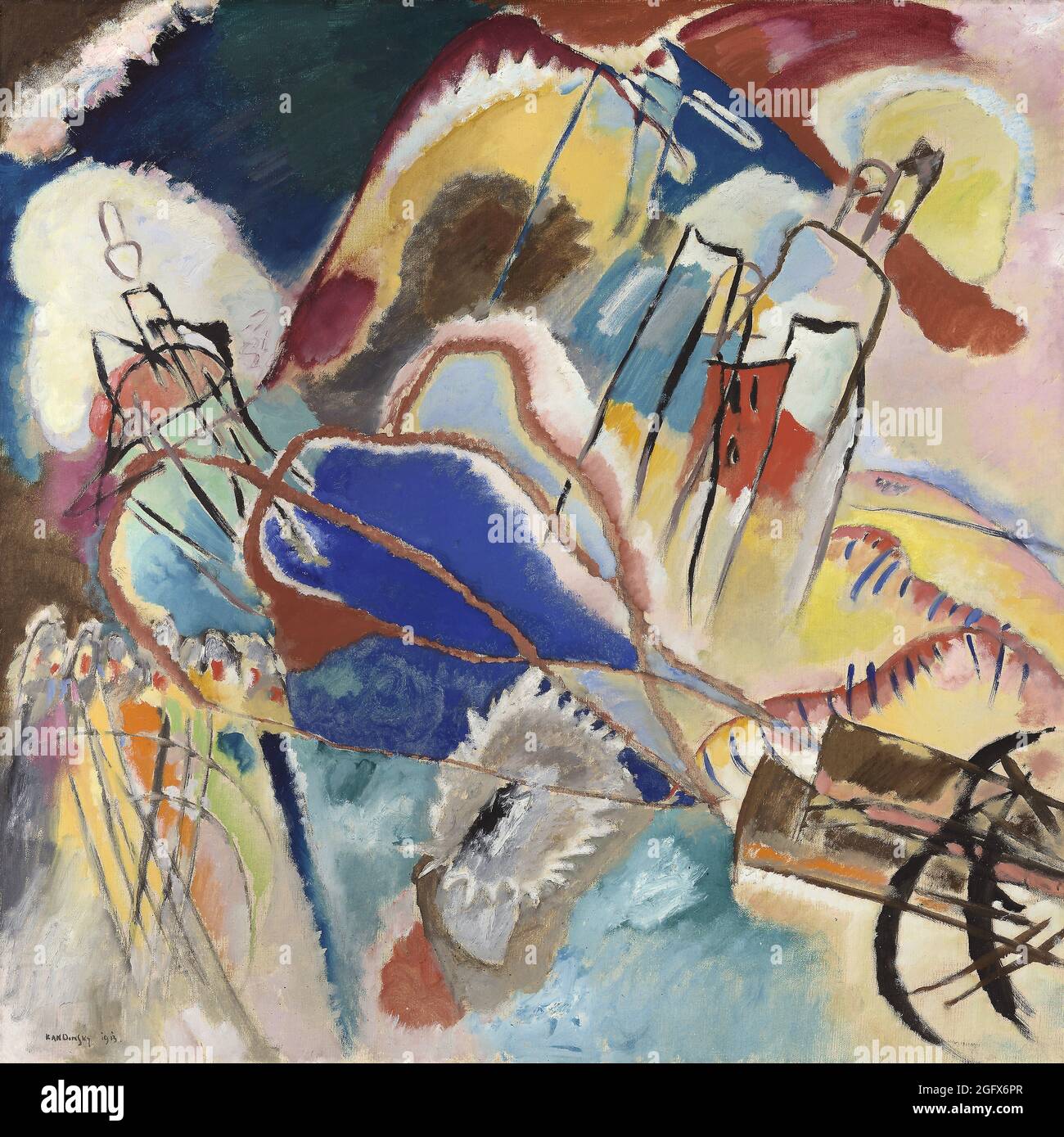 Kandinsky abstract painting Stock Photo - Alamy