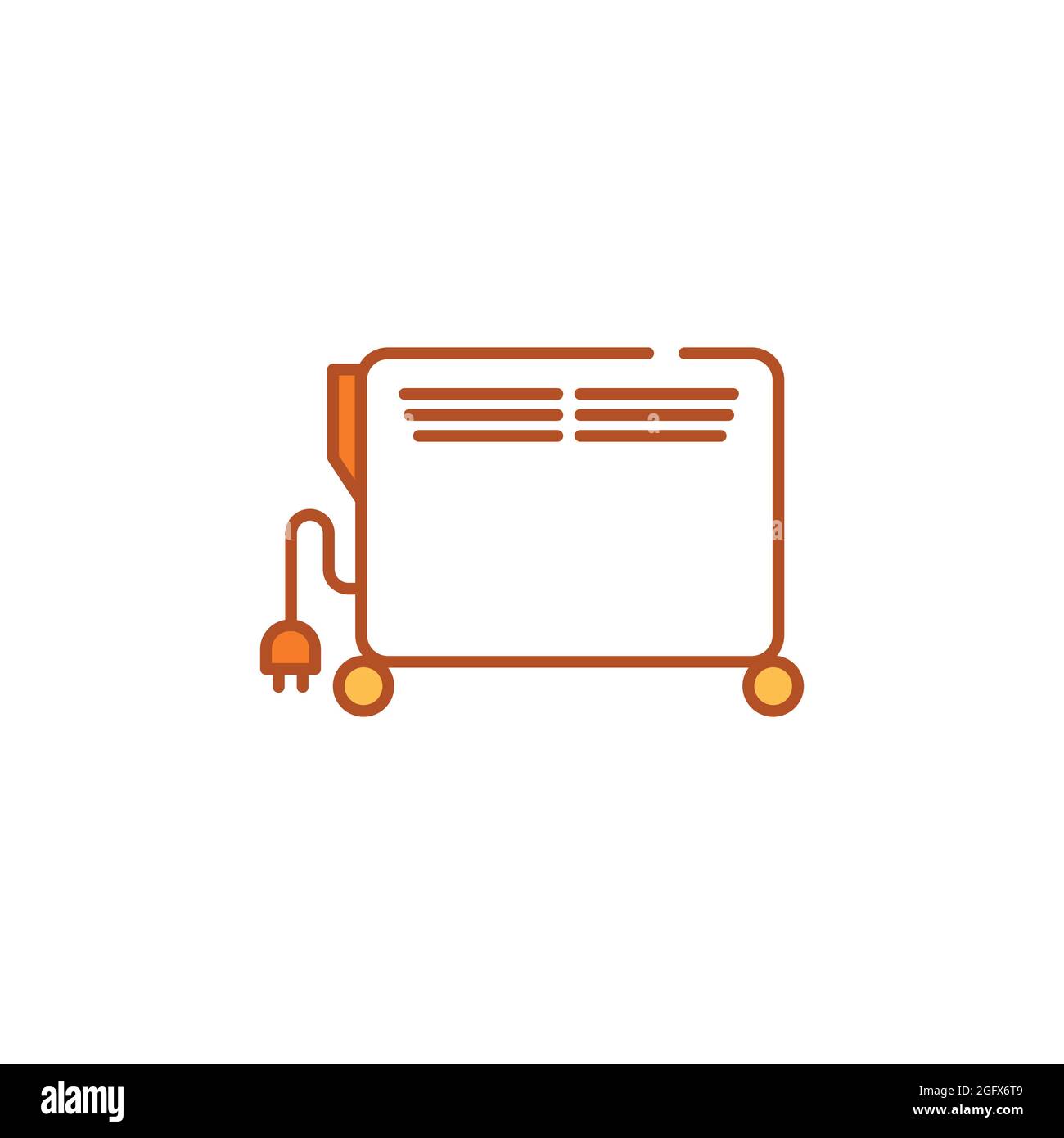 Heater color line icon. Pictogram for web page, mobile app, promo. UI ...