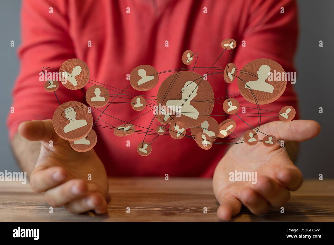 Group - conference Digital Network and data concept Stock Photo - Alamy