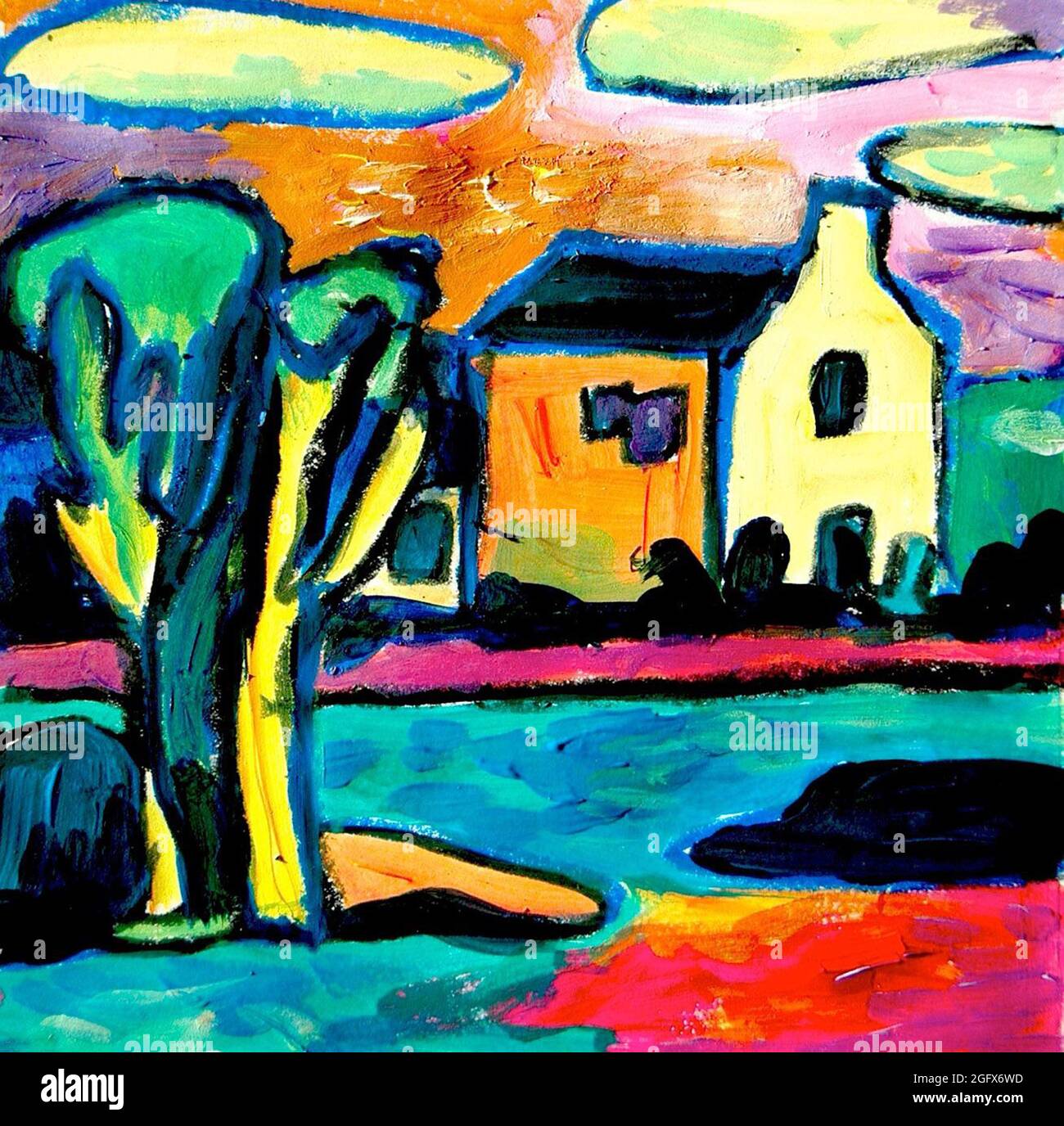 Kandinsky abstract painting Stock Photo - Alamy