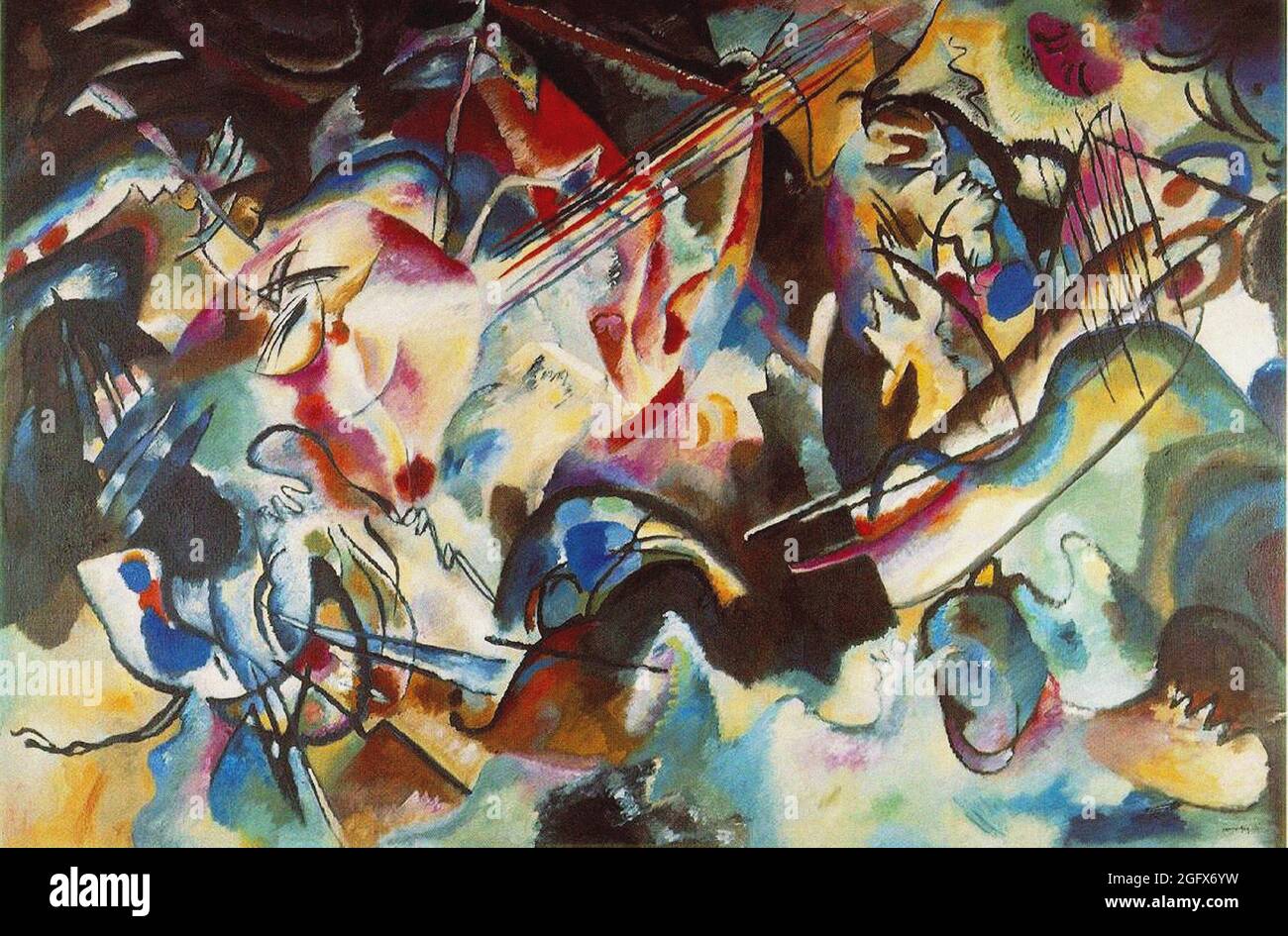 Kandinsky abstract painting Stock Photo - Alamy