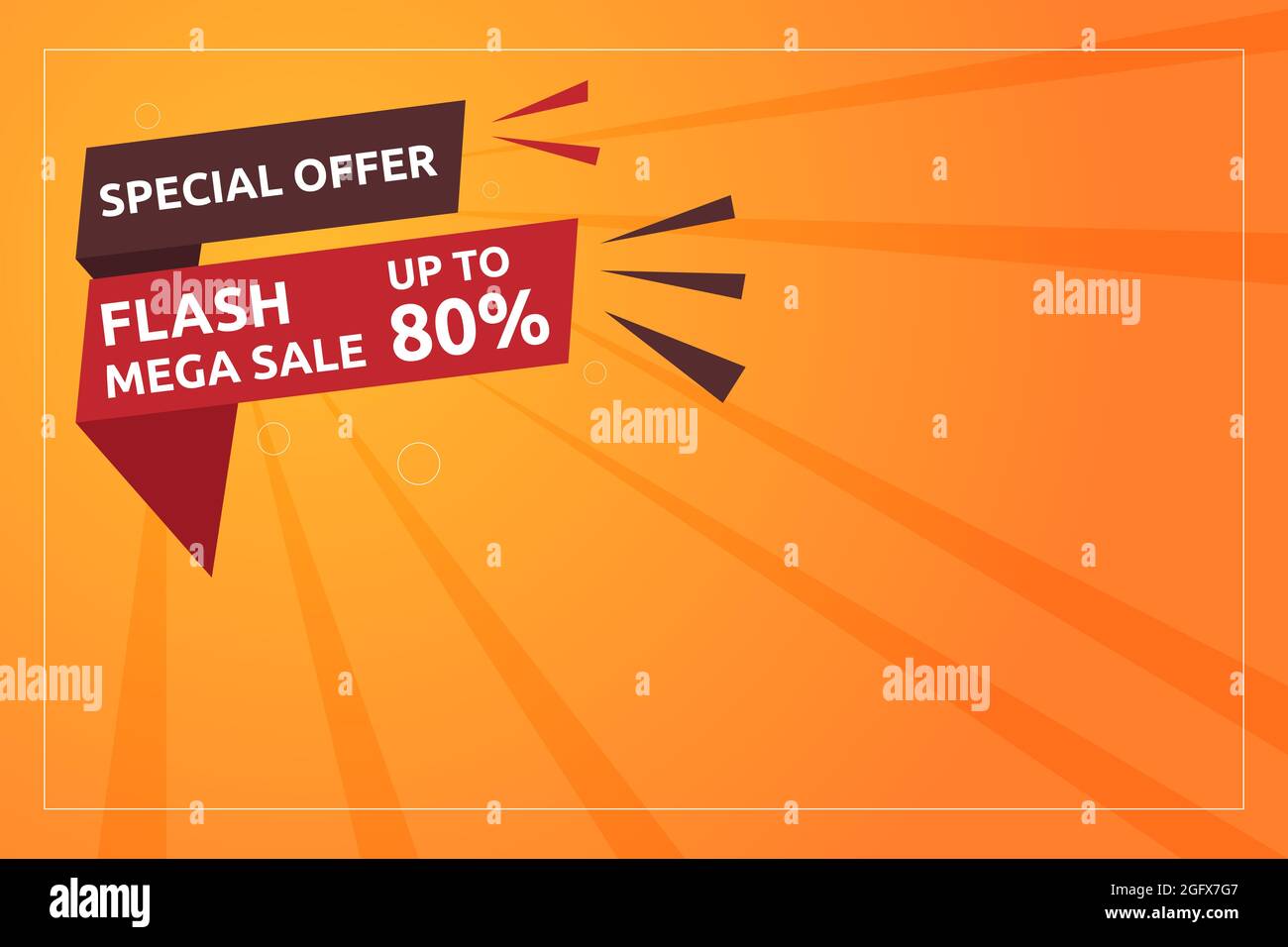 Illustration vector design of banner sale event Stock Vector Image ...