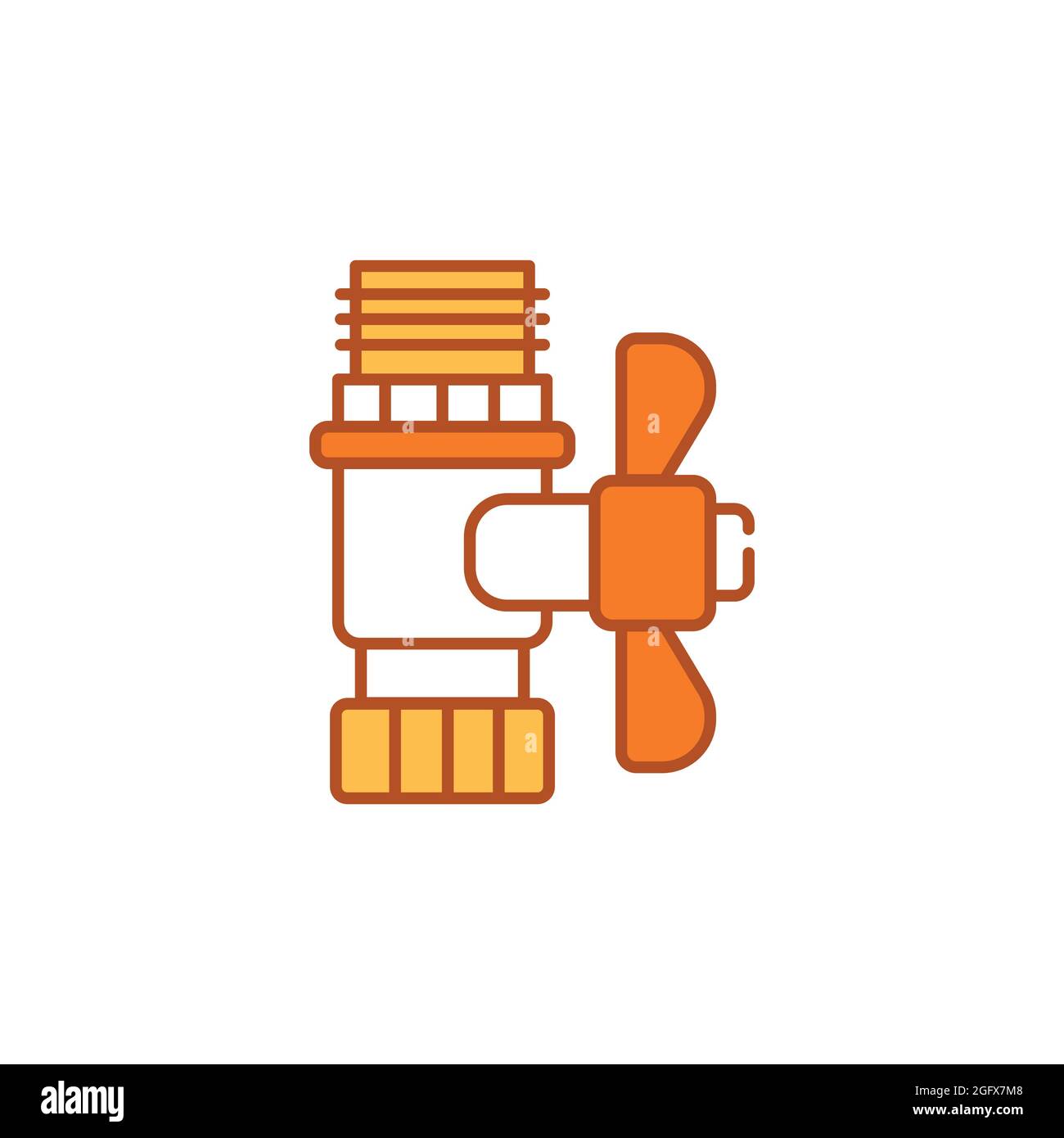 Valve color line icon. Pictogram for web page, mobile app, promo. UI UX ...