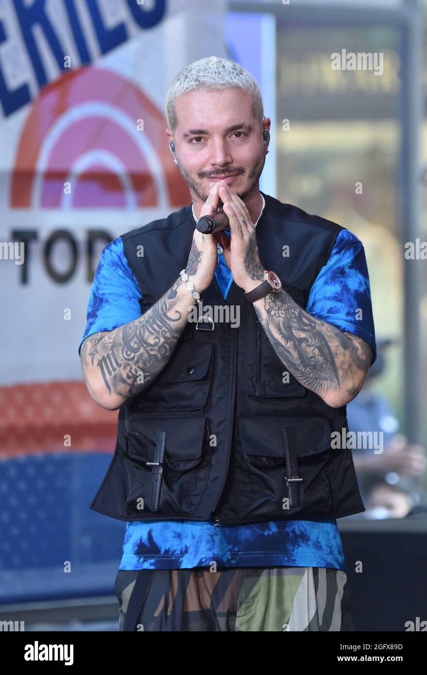 New York, NY, USA. 27th Aug, 2021. J Balvin Performs On The NBC Today ...