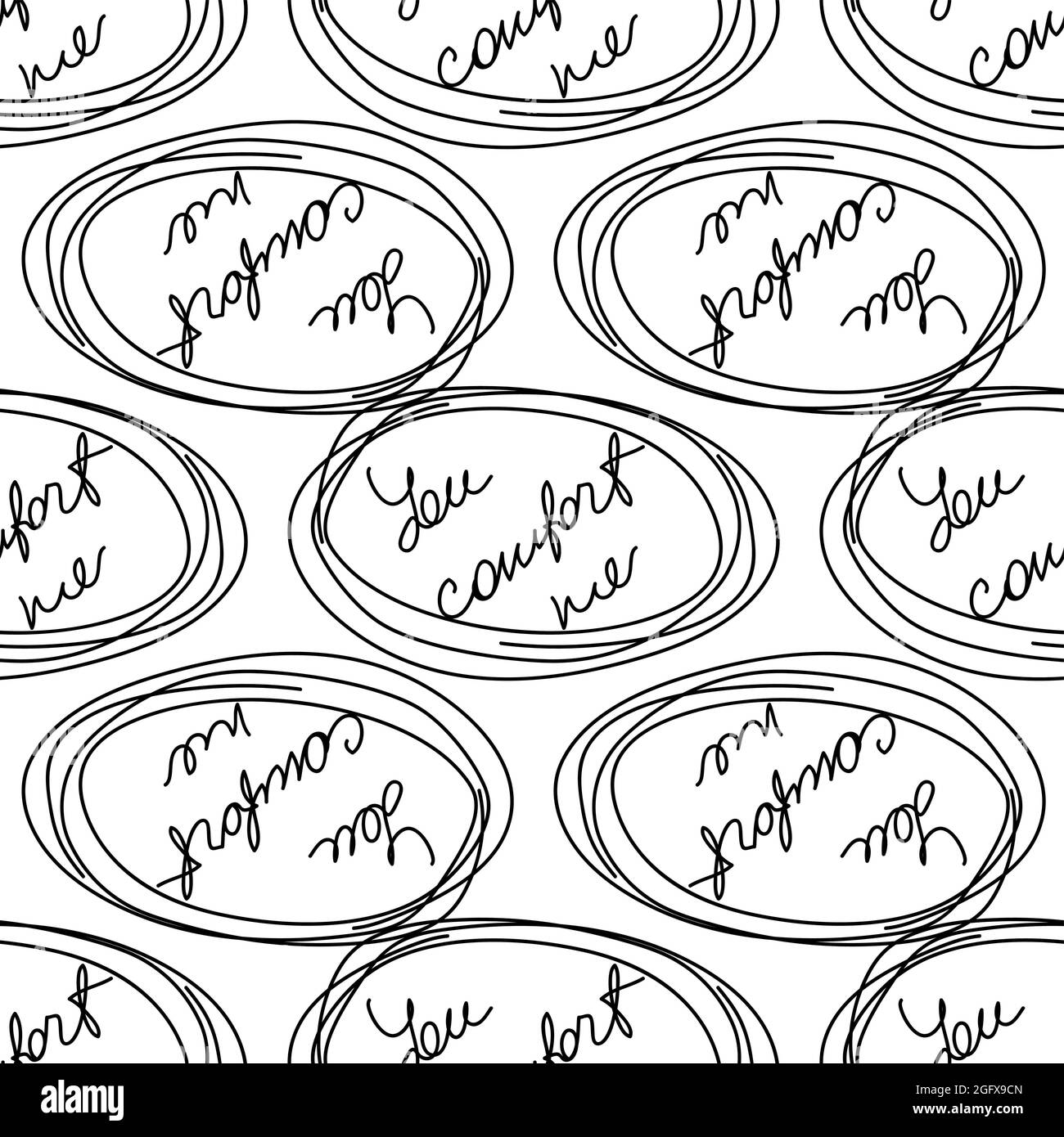love you hearts romantic pattern illustration isolated on white. black ...