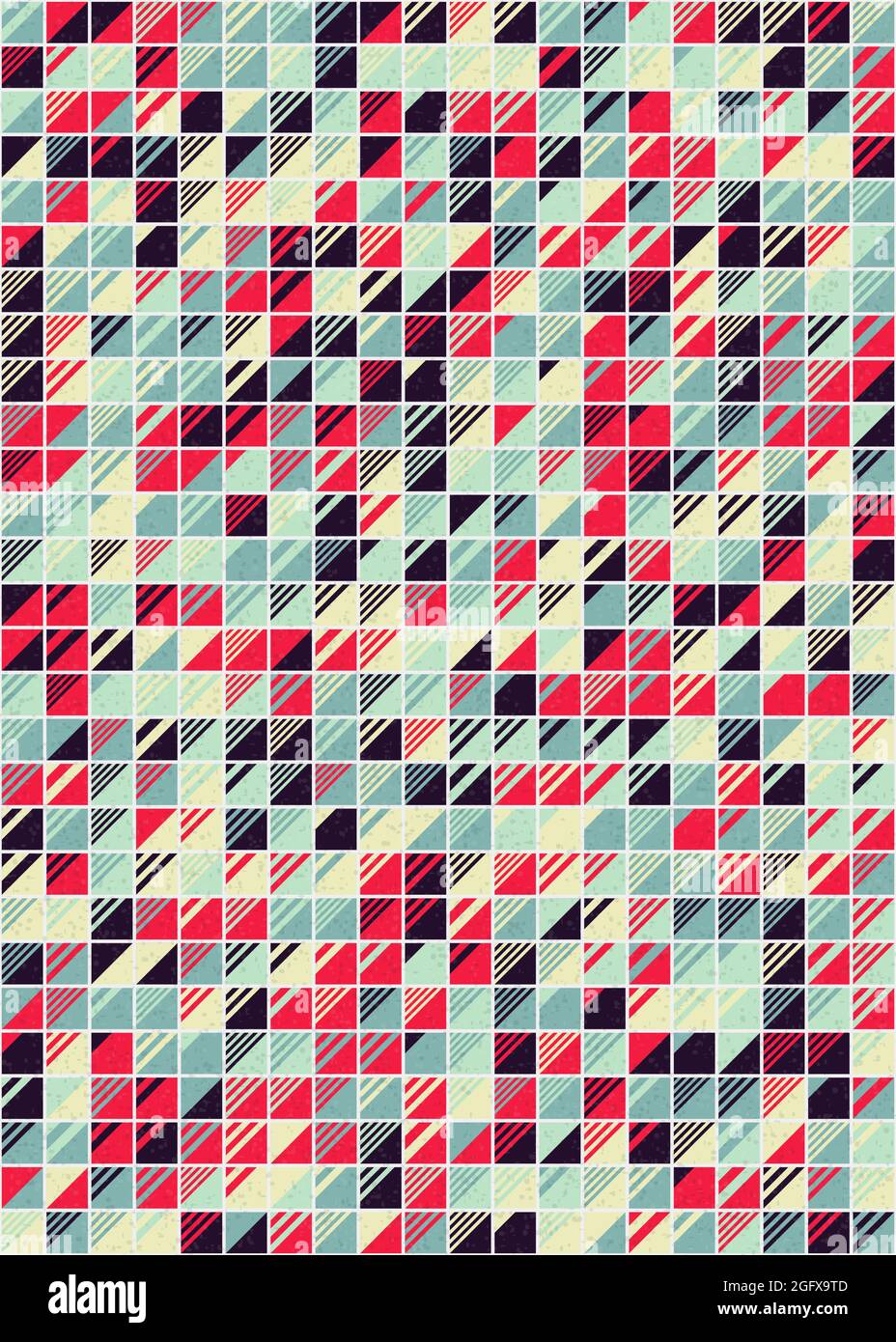 Abstract Geometrical generative computational art illustration Stock ...