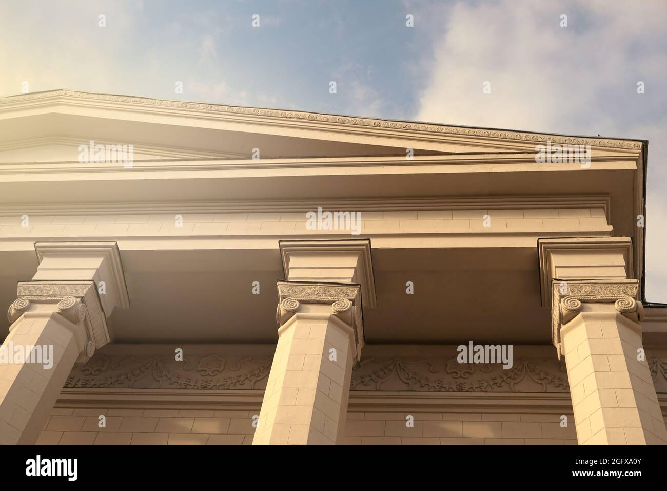 Design of building in neoclassical style Stock Photo - Alamy