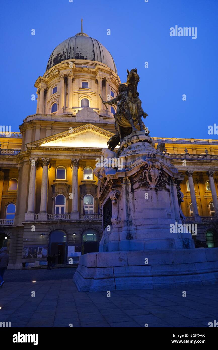 Scenic view of the famous Hungarian National Gallery in Budapest ...