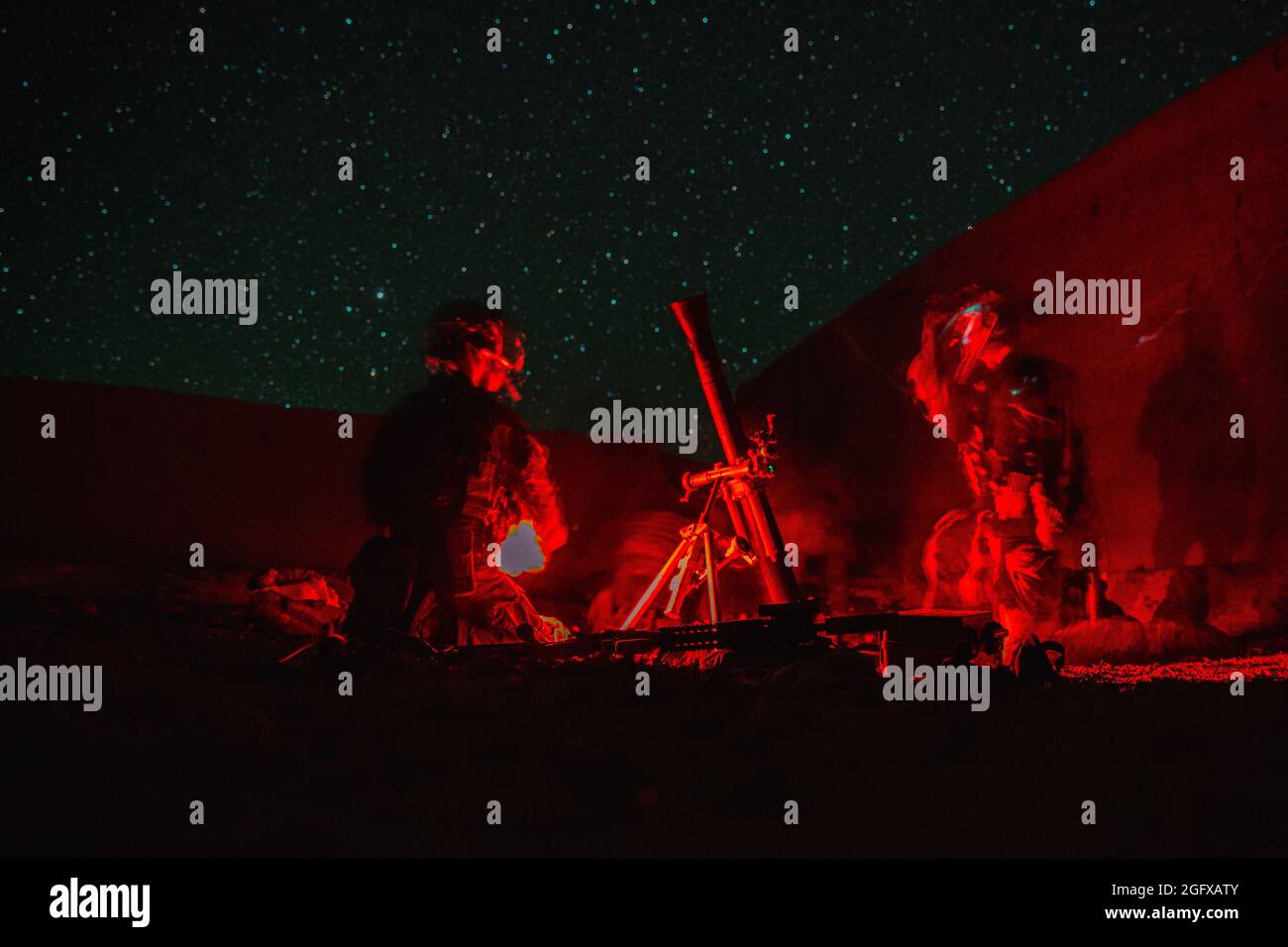 U.S. special operations forces members conduct combat operations in ...