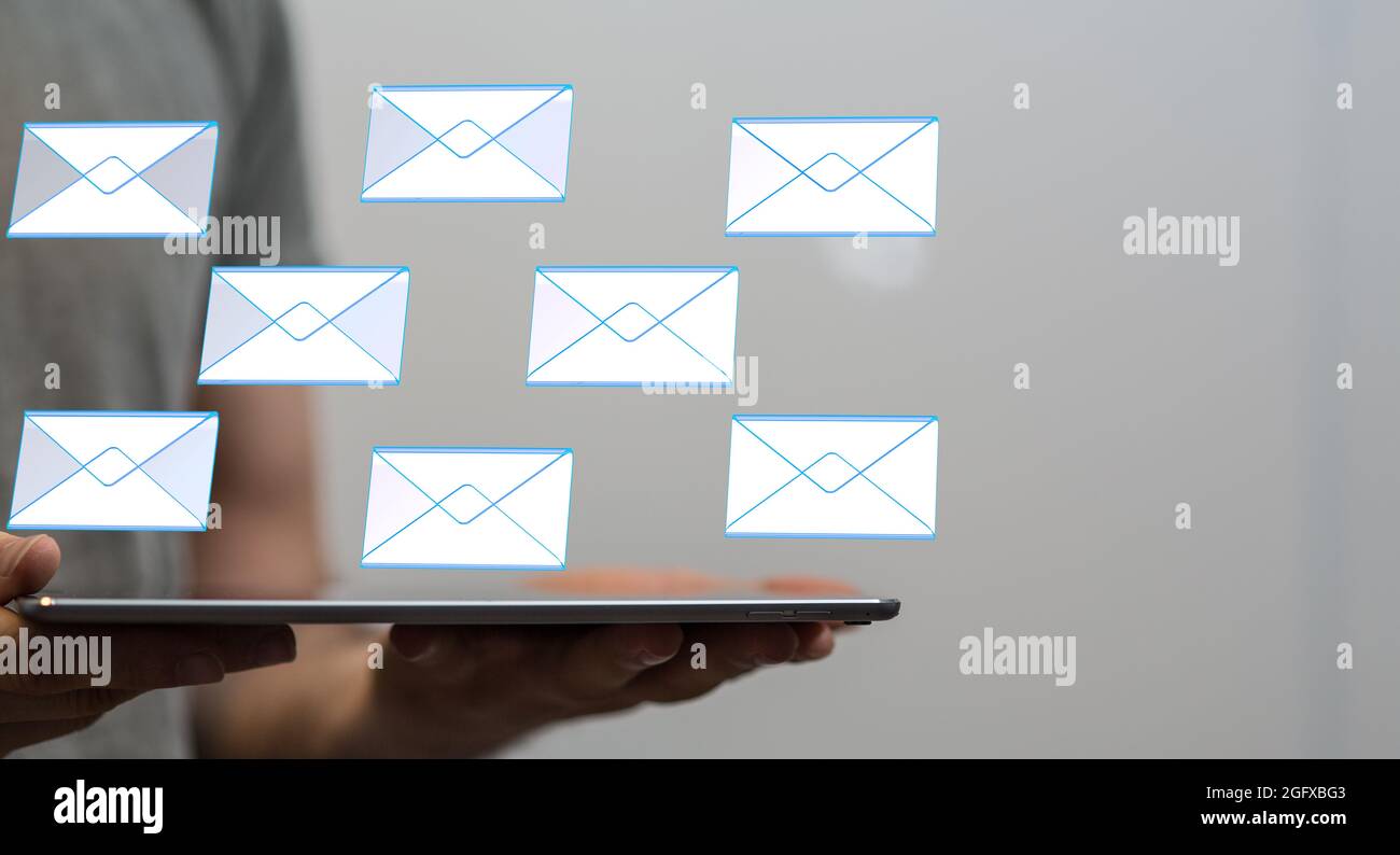 Email Inbox Electronic Communication Graphics Concept Stock Photo - Alamy