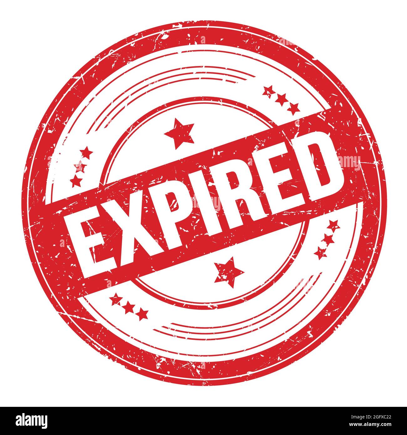 EXPIRED text on red round grungy texture stamp Stock Photo - Alamy