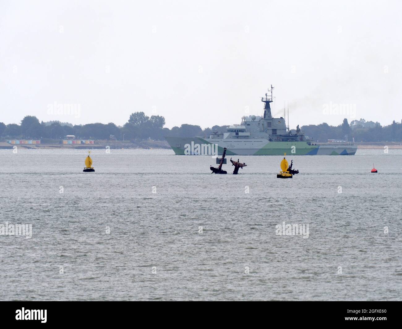 Sheerness, Kent, UK. 27th August, 2021. HMS Severn seen passing ...