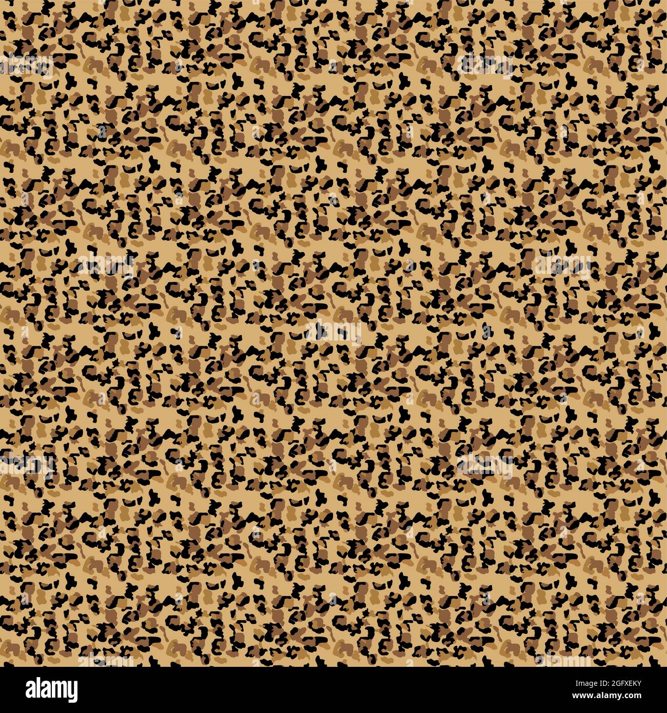 Fashionable Leopard Seamless Pattern. Stylized Spotted Leopard Skin ...