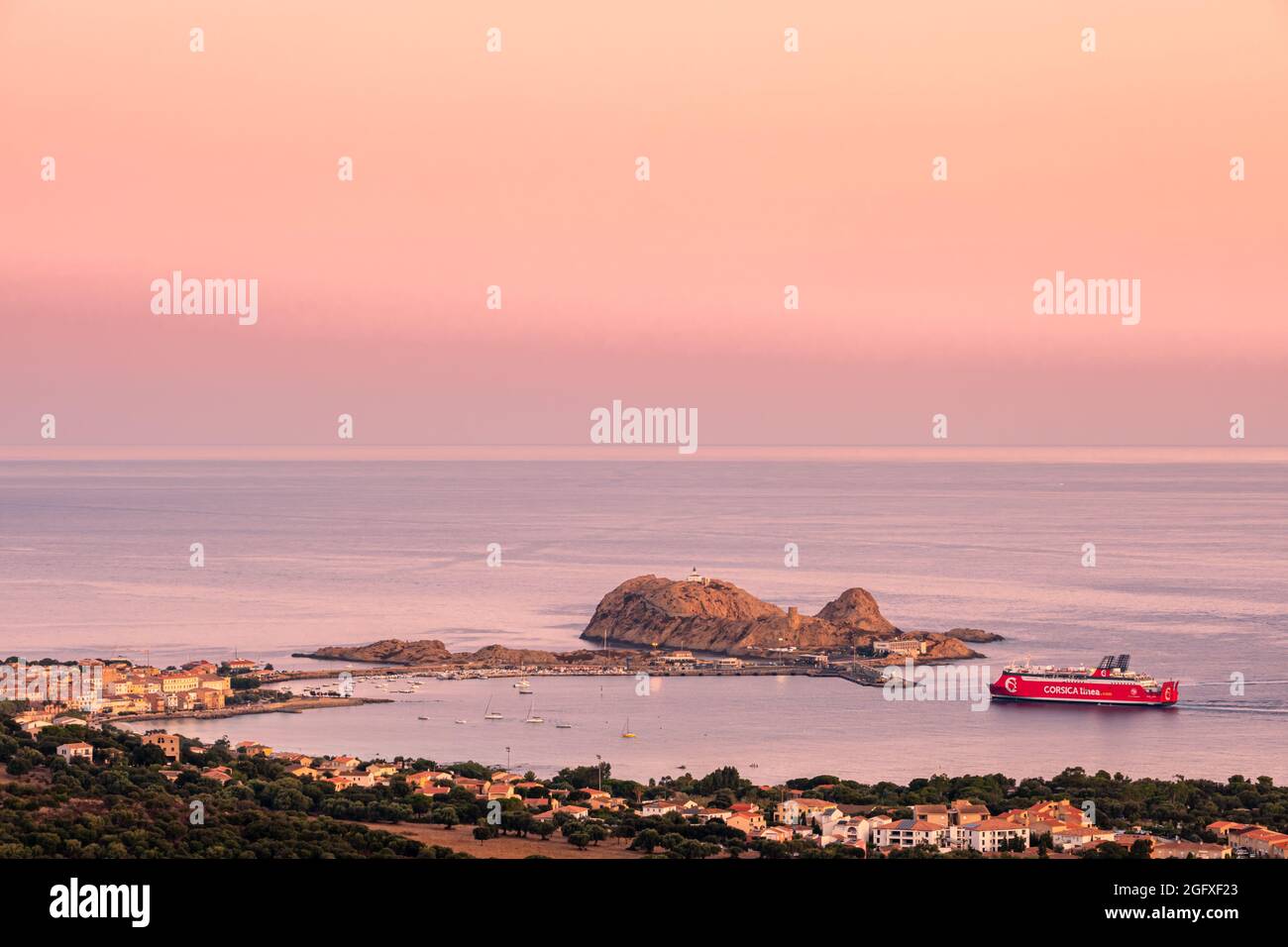 L'Ile Rousse, Corsica, France - 26th August 2021: The Corsica Linea ...