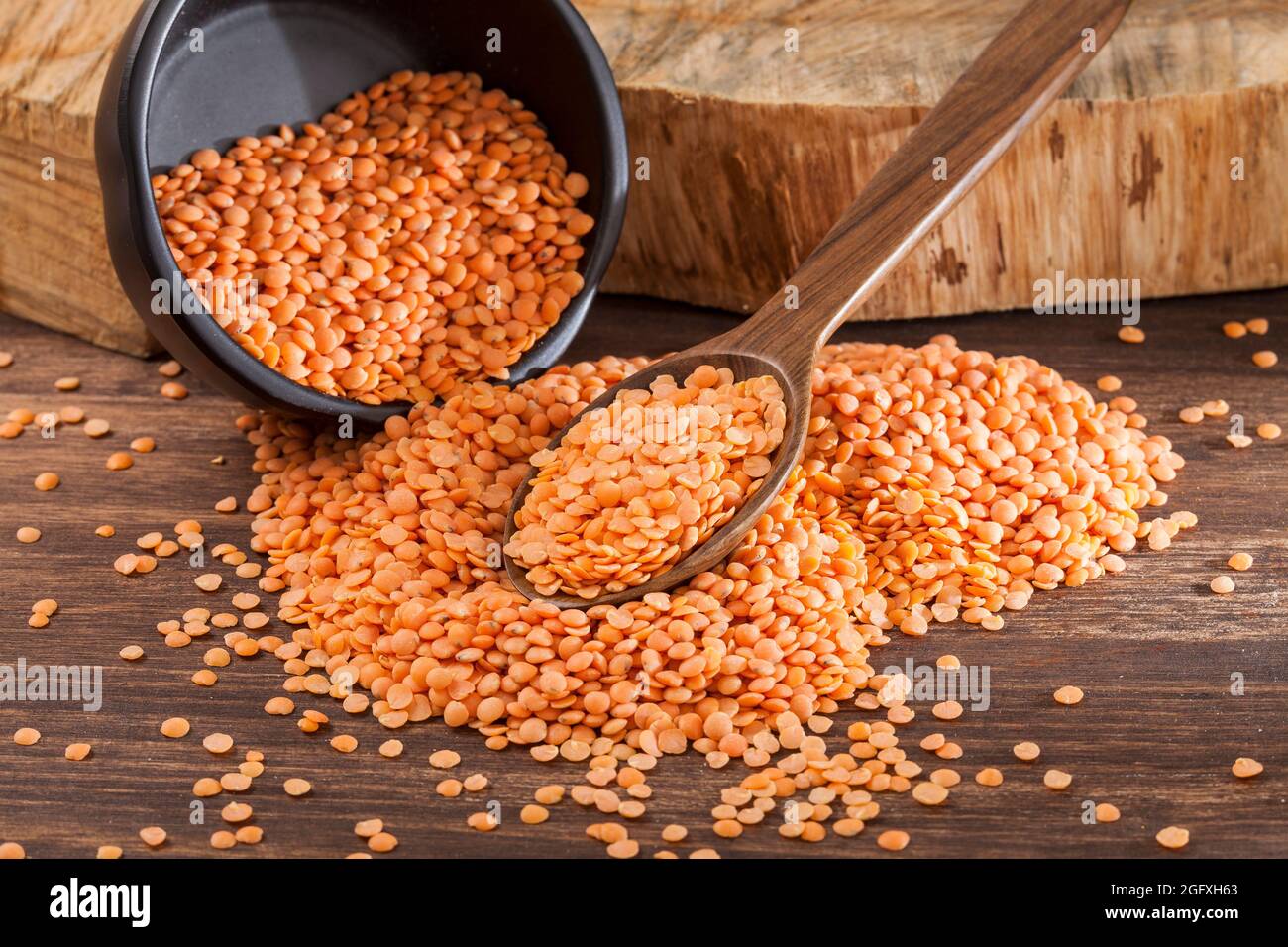 Very Healthy Food; Raw Peeled Red Lentils Stock Photo - Alamy