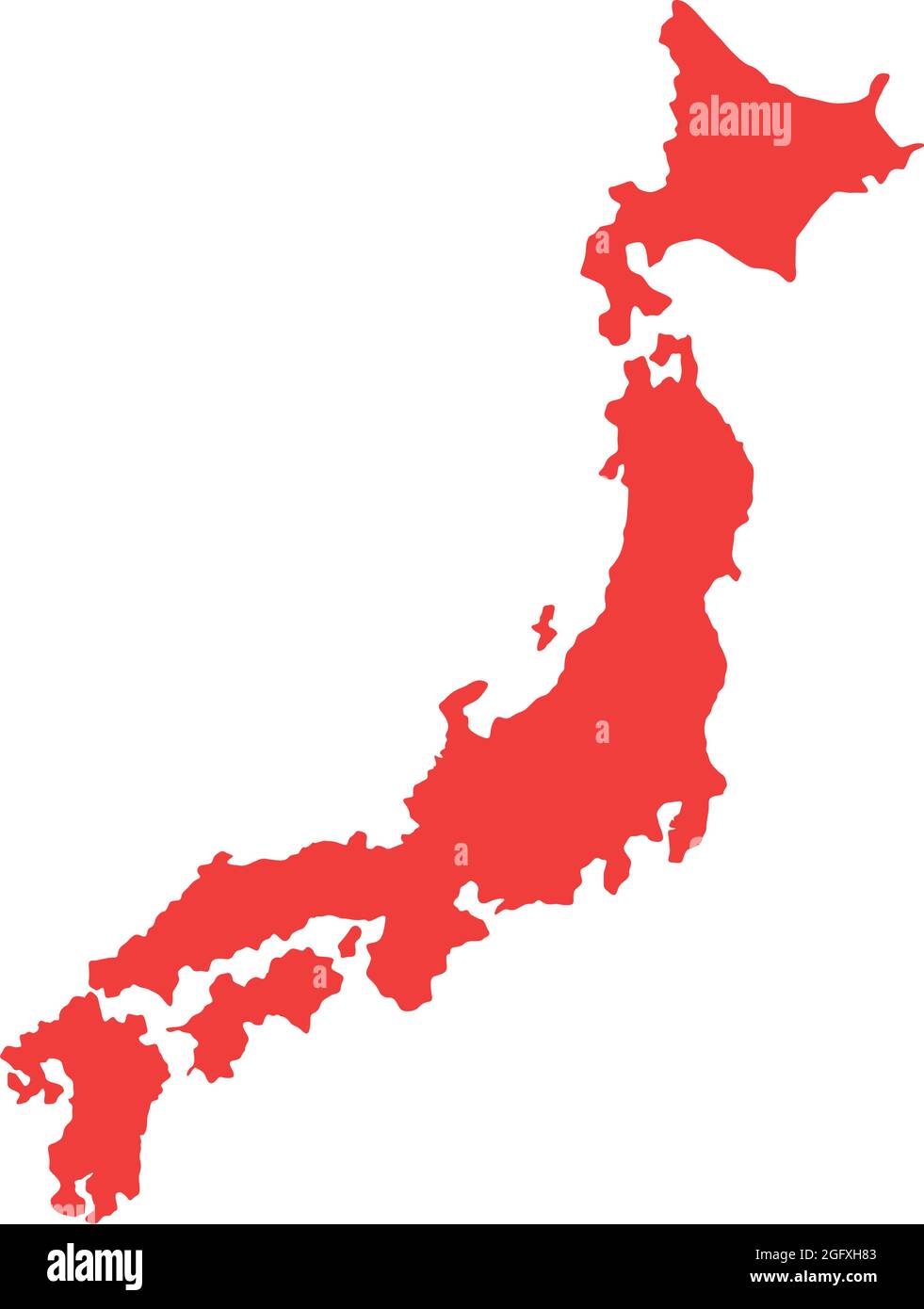 japan country map Stock Vector Image & Art - Alamy