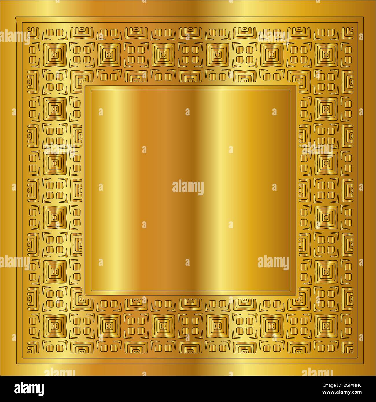 gold frame for design template. Elegant element for design in Eastern ...