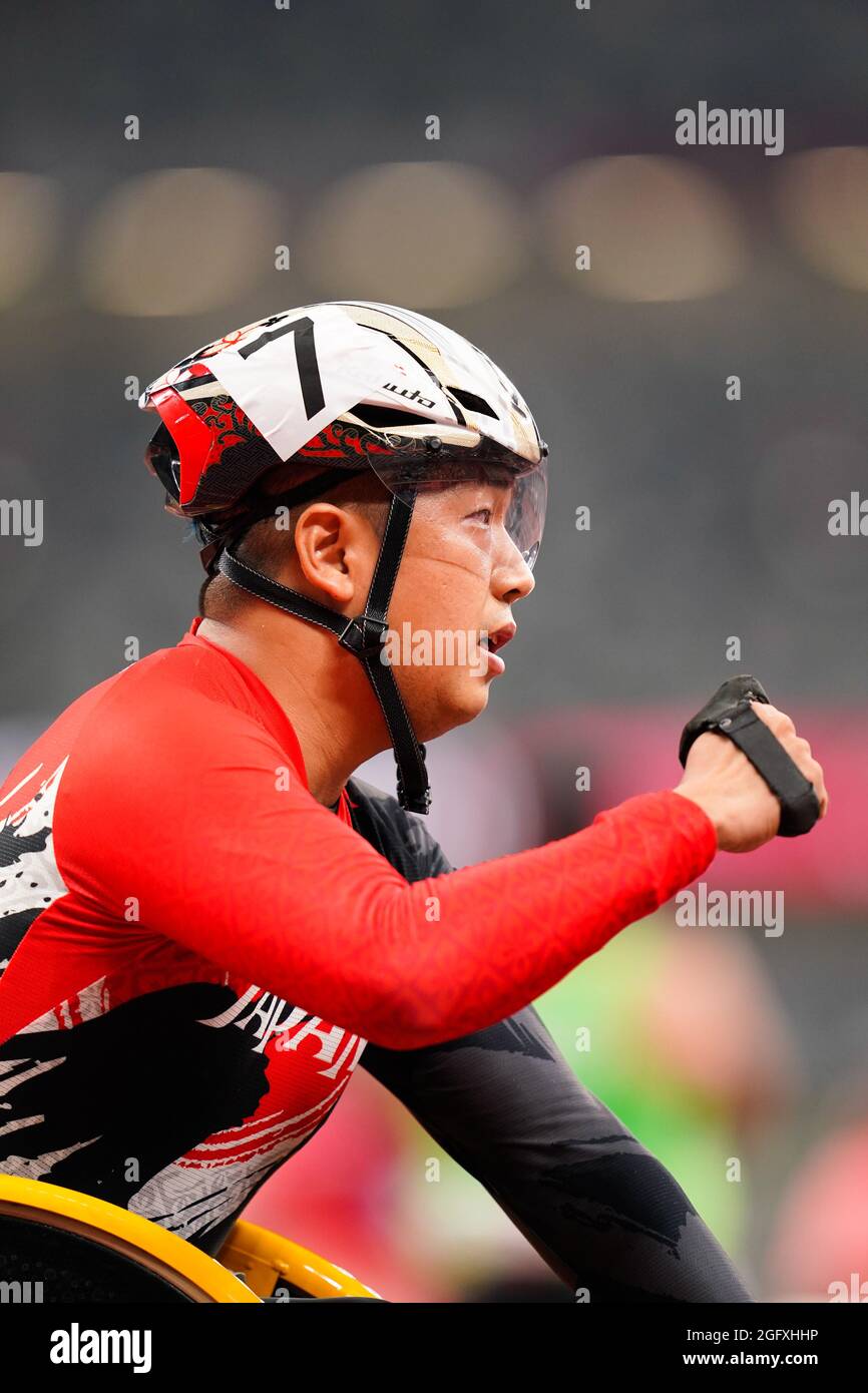 Tokyo, Japan. 27th Aug, 2021. Tomoki Sato (JPN) Athletics : Men's 400m T52 Final at the Olympic ...