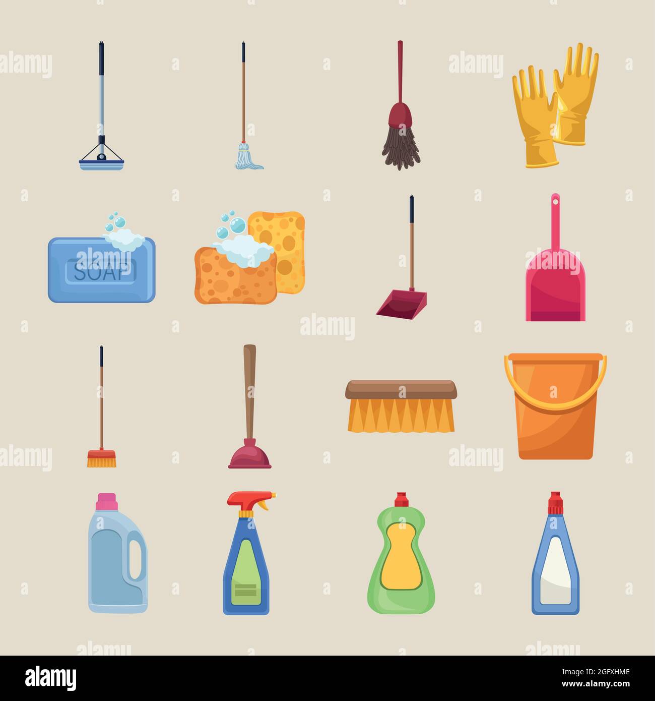 Housekeeping picker Stock Vector Images - Alamy