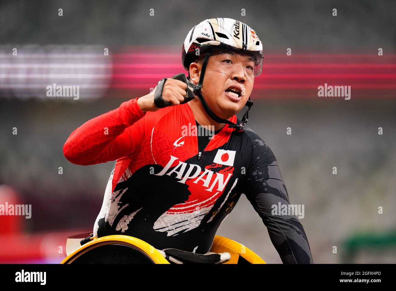 Tokyo, Japan. 27th Aug, 2021. Tomoki Sato (JPN) Athletics : Men's 400m T52 Final at the Olympic ...