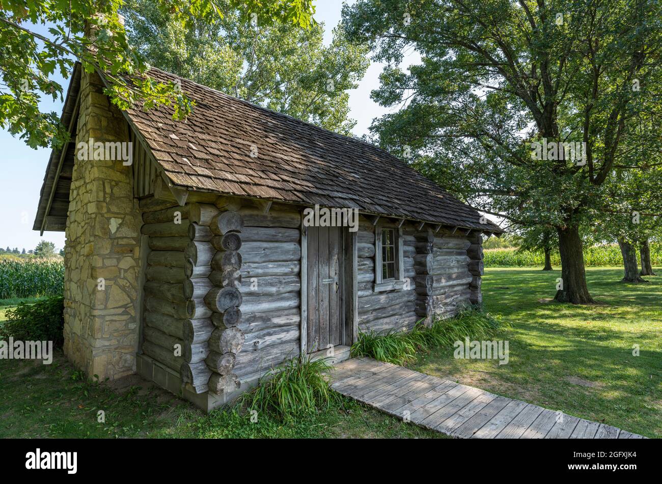 The Little House Wayside at the birthplace of author Laura Ingalls ...