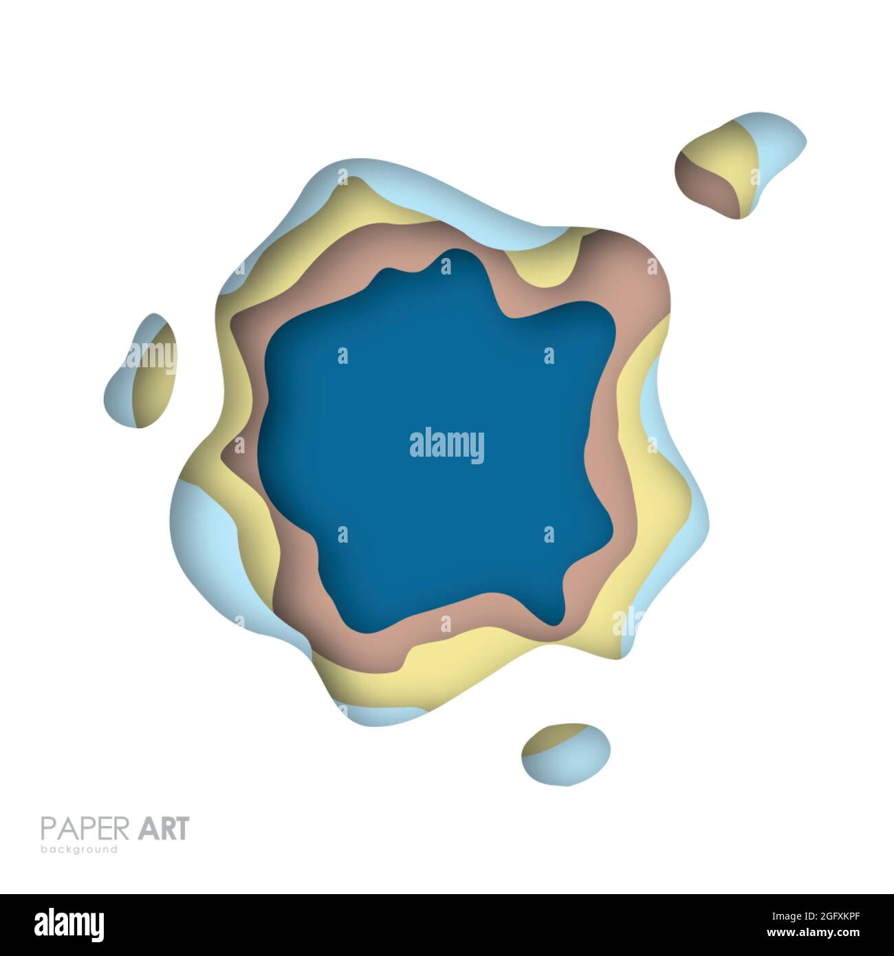 Abstract background with multicolor paper cut shapes. Vector ...