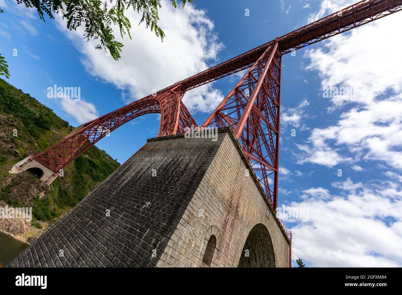Garabit viaduct (Built by Gustave Eiffel), Cantal, Massif Central ...